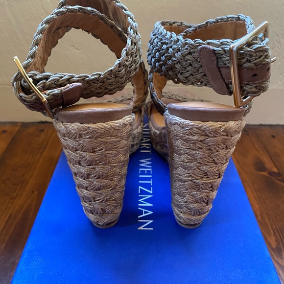 Stuart Weitzman | Shoes | Stuart Weitzman Alex Crochet Wedge Sandal ...